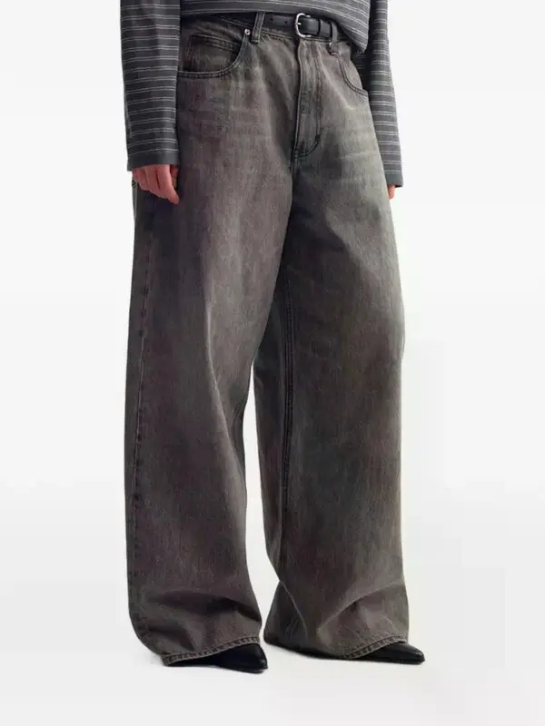NILI LOTAN Wide-leg Jeans - Grey