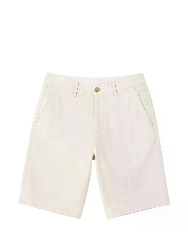 Seventy Gabardine Button-fastening Shorts - Neutrals