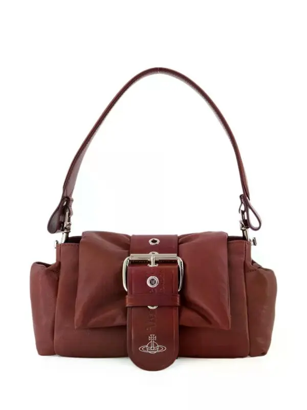 VIVIENNE WESTWOOD Hazel Treasure Leather Tote Bag - Brown