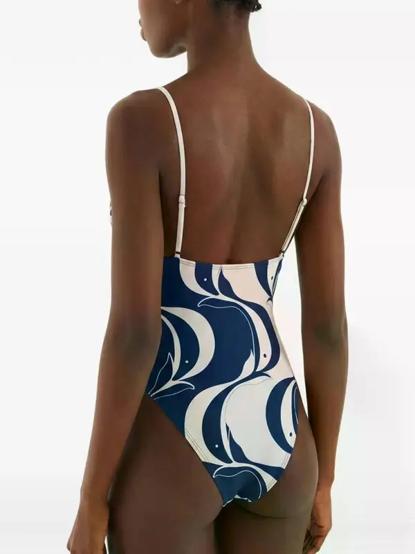 Farm Rio V-neck Swimsuit