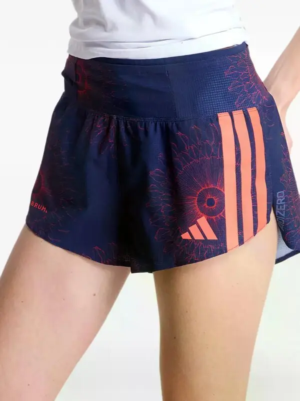 Adidas Adizero Labrum Floral-print Shorts