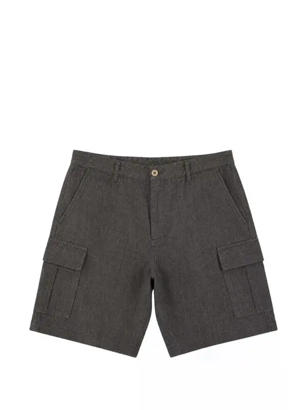Seventy Linen Cargo Shorts - Grey