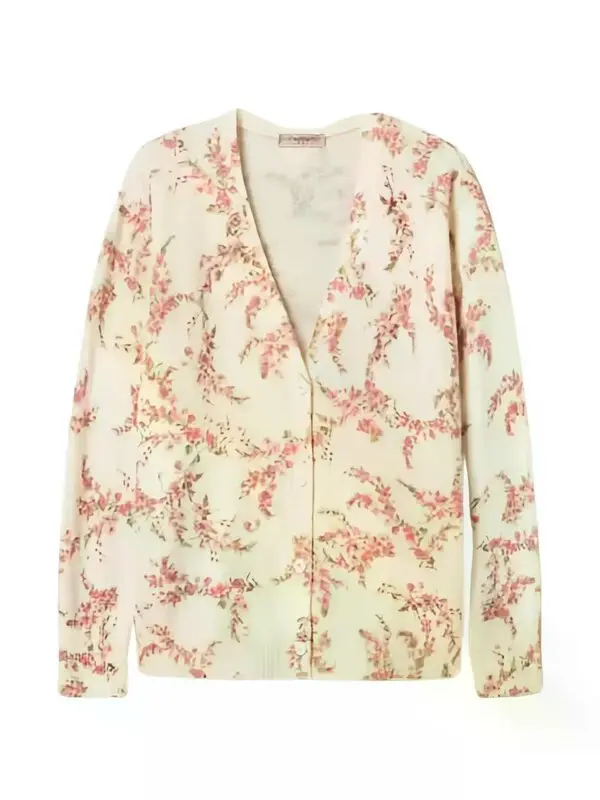 TWINSET Floral-print Cardigan - Neutrals