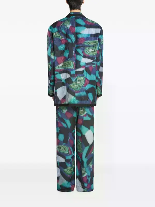 Dries Van Noten Oversized Moiré Blazer