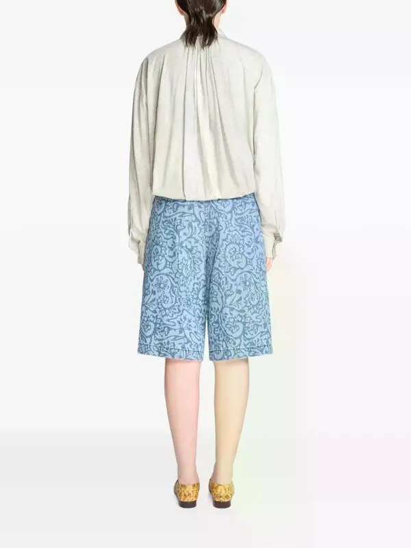 Dries Van Noten Belted Denim Shorts