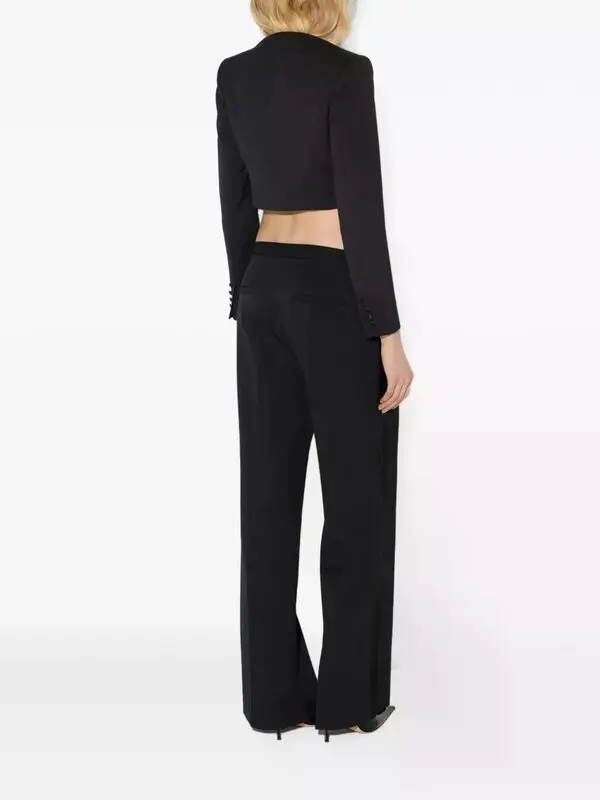 Elisabetta Franchi Gabardine Tuxedo-style Cropped Jacket