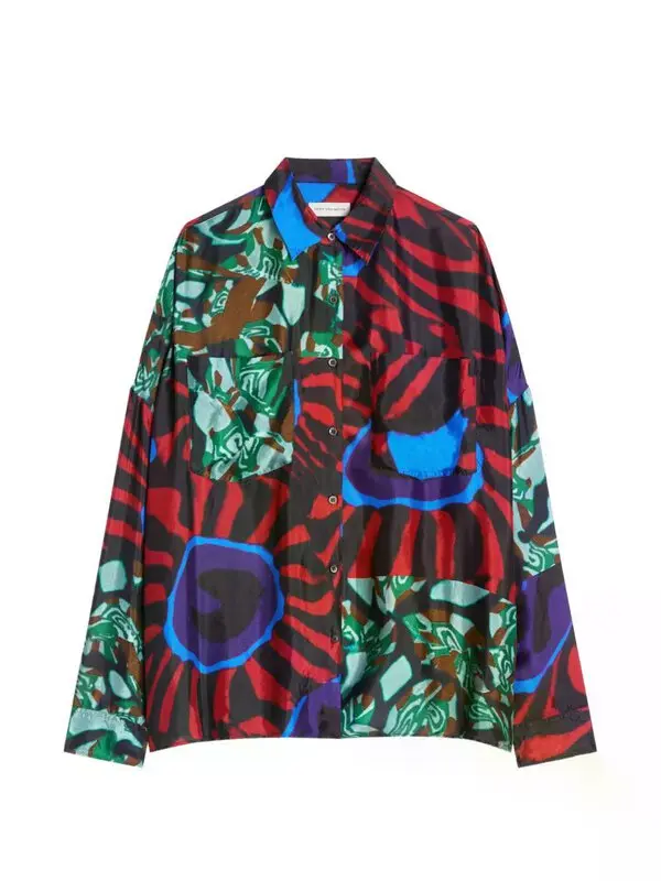 Dries Van Noten Viscose Cocoon Shirt