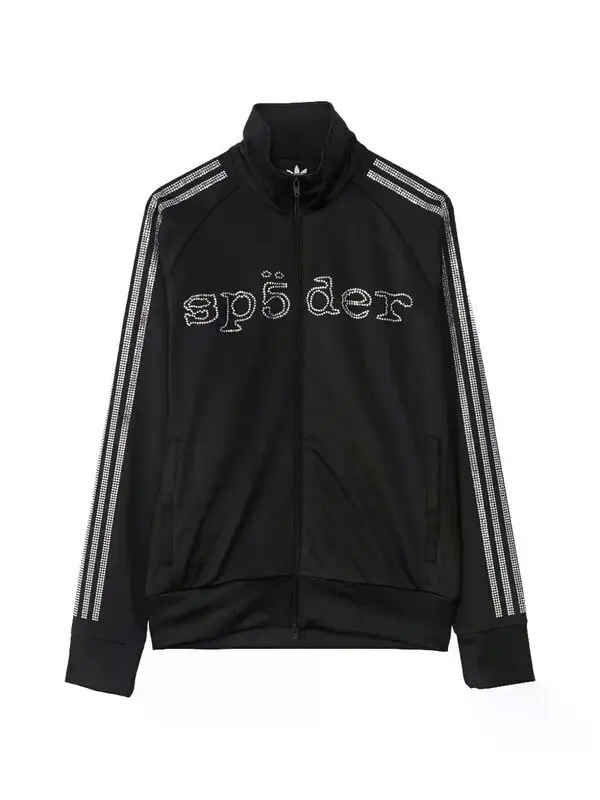 Adidas X Sp5der Rhinestone-embellished Sweatshirt - Black