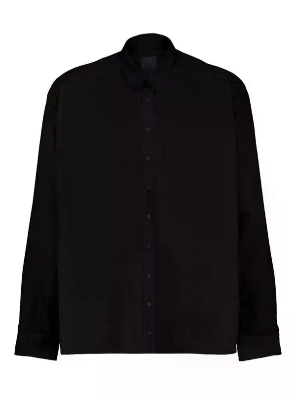 Givenchy Long-sleeved Denim Shirt - Black