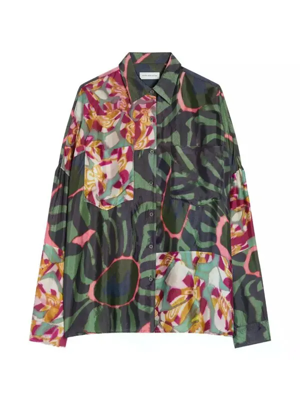 Dries Van Noten Viscose Cocoon Shirt