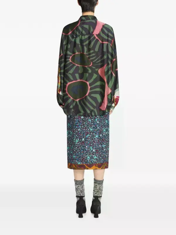 Dries Van Noten Viscose Cocoon Shirt