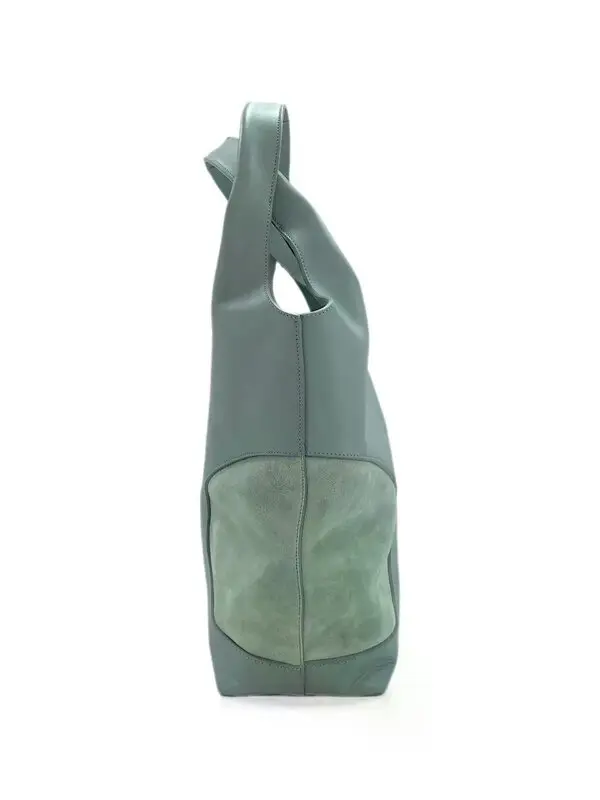 FERRAGAMO 2020s Suede-panel Shoulder Bag