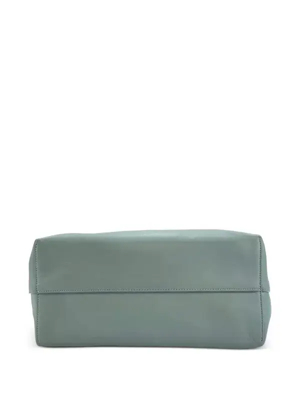 FERRAGAMO Suede Panel Shoulder Bag - Blue