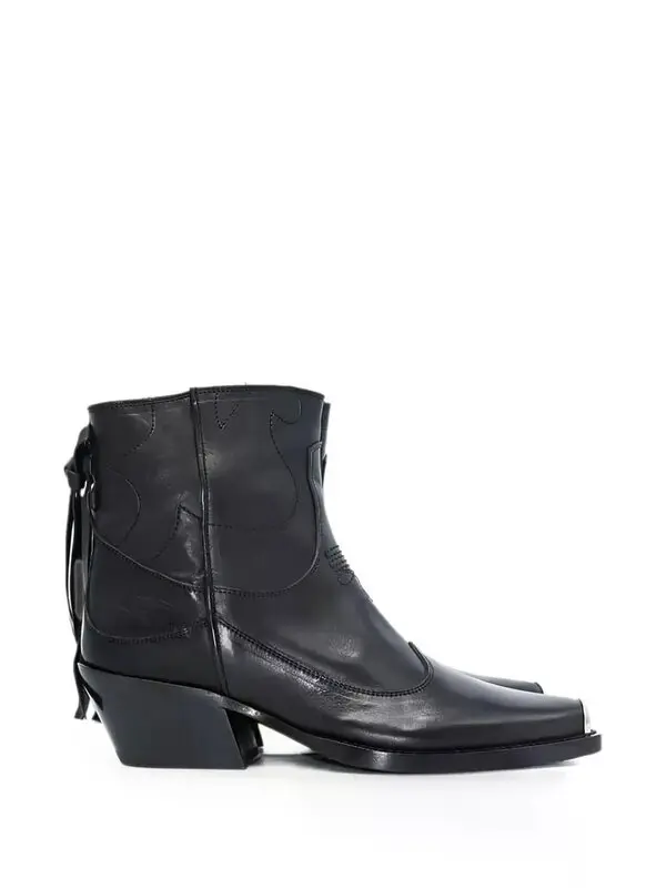 HTC LOS ANGELES Texano Cowboy Boots - Black
