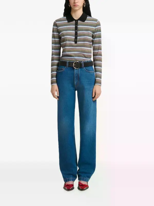 Marni Logo-patch Straight-leg Jeans