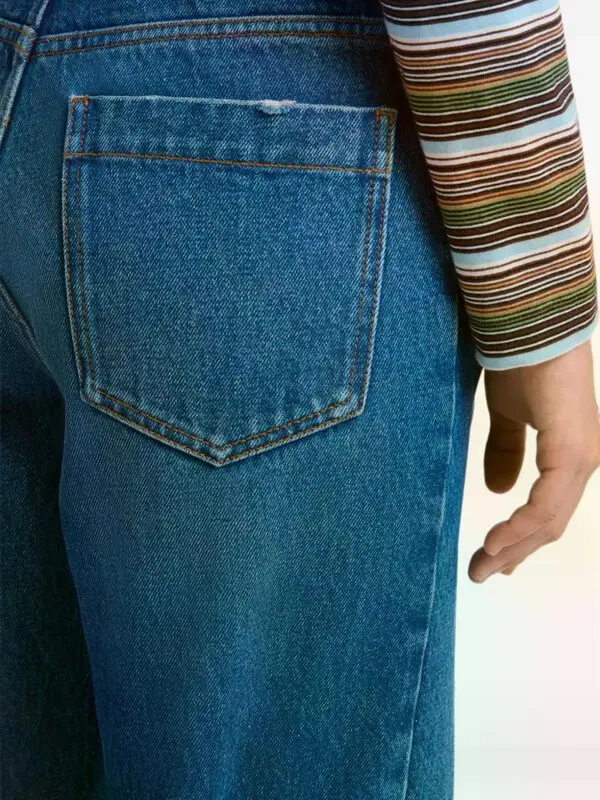 Marni Logo-patch Straight-leg Jeans