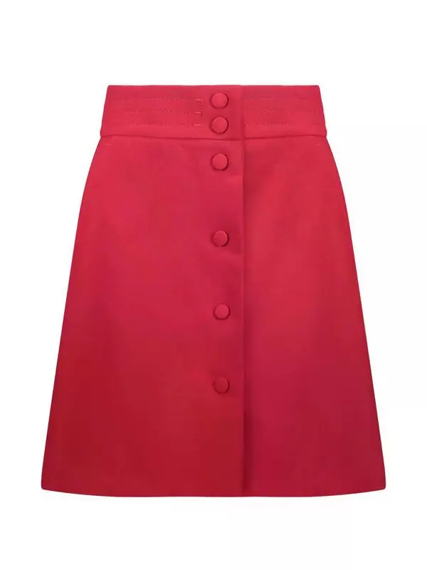 Red Valentino Button-front A-line Mini Skirt