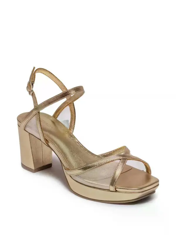 Bernardo Celeste Mesh-panel Sandals - Gold