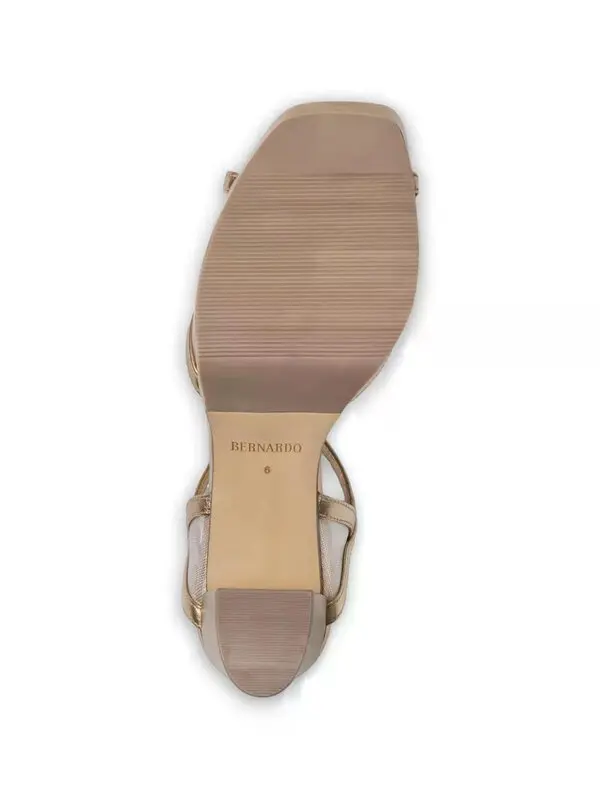 Bernardo Celeste Mesh-panel Sandals