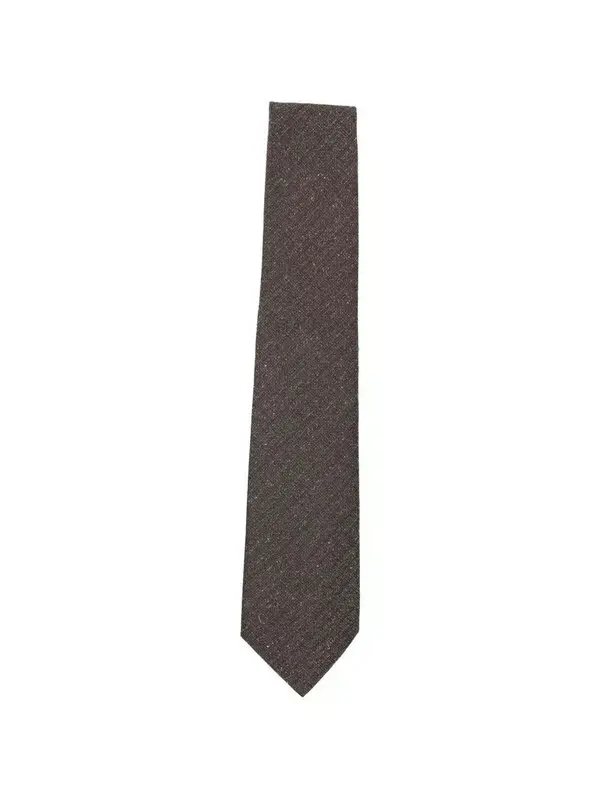 Canali Textured-finish Silk Tie