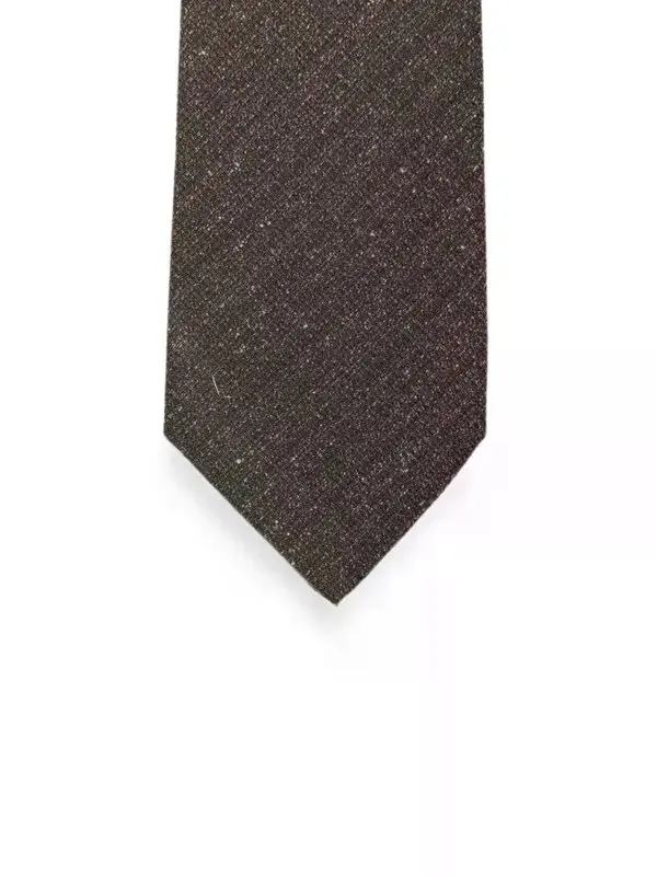 Canali Textured-finish Silk Tie