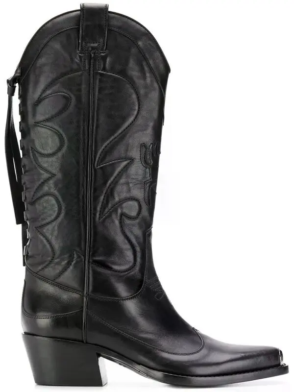 HTC LOS ANGELES Cowboy Boots - Black