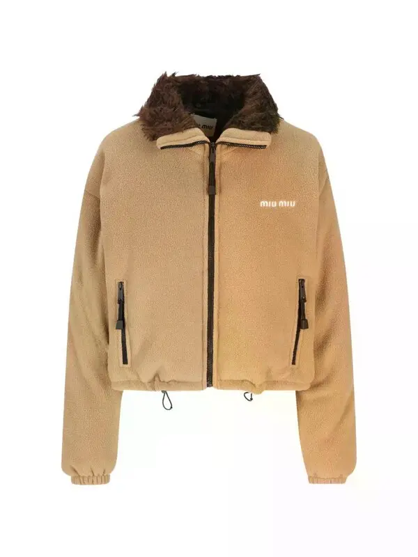 Miu Miu Padded Down Jacket - Neutrals