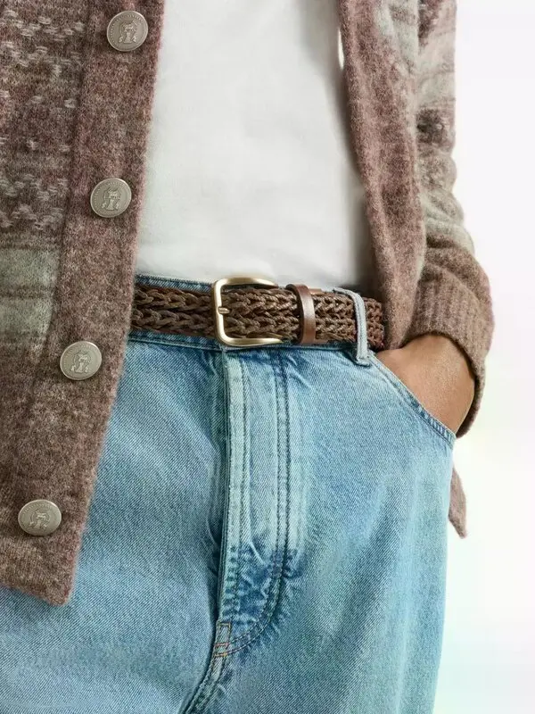 Brunello Cucinelli Braided Leather Belt