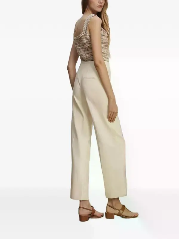 Veronica Beard Cassidee High-waisted Wide-leg Trousers