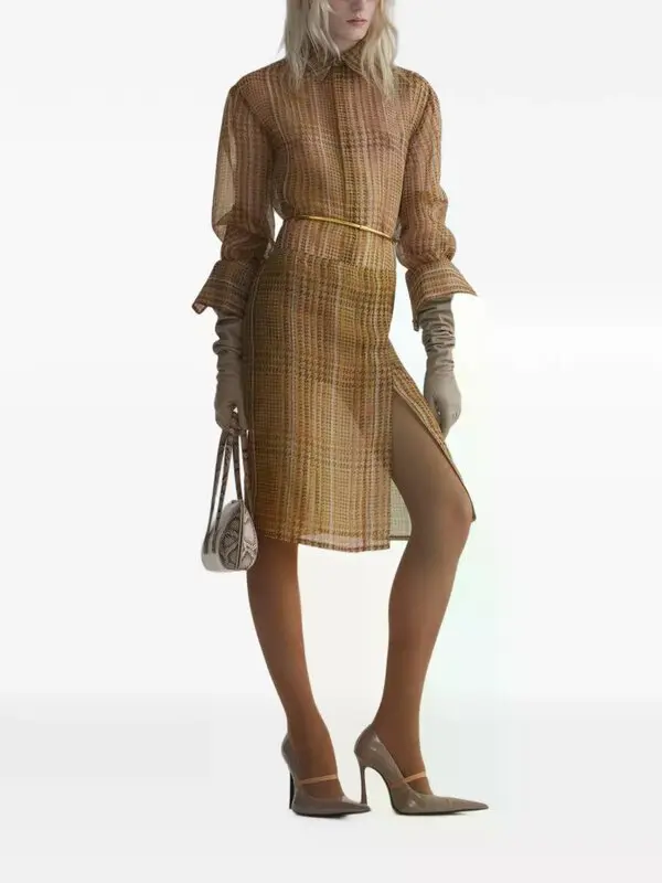 MUGLER Organza Wrap Skirt
