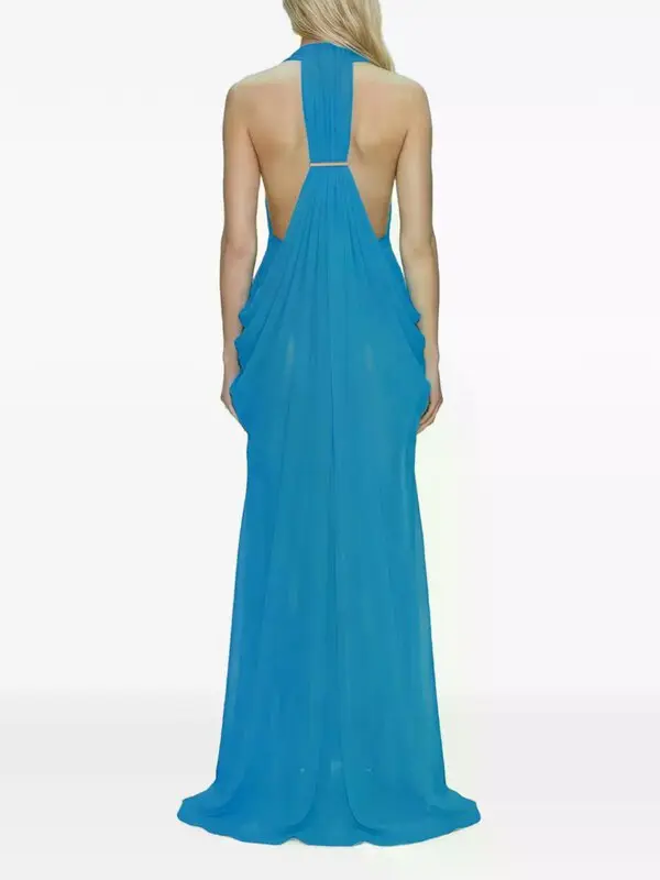 ATOIR Halterneck Maxi Dress - Blue