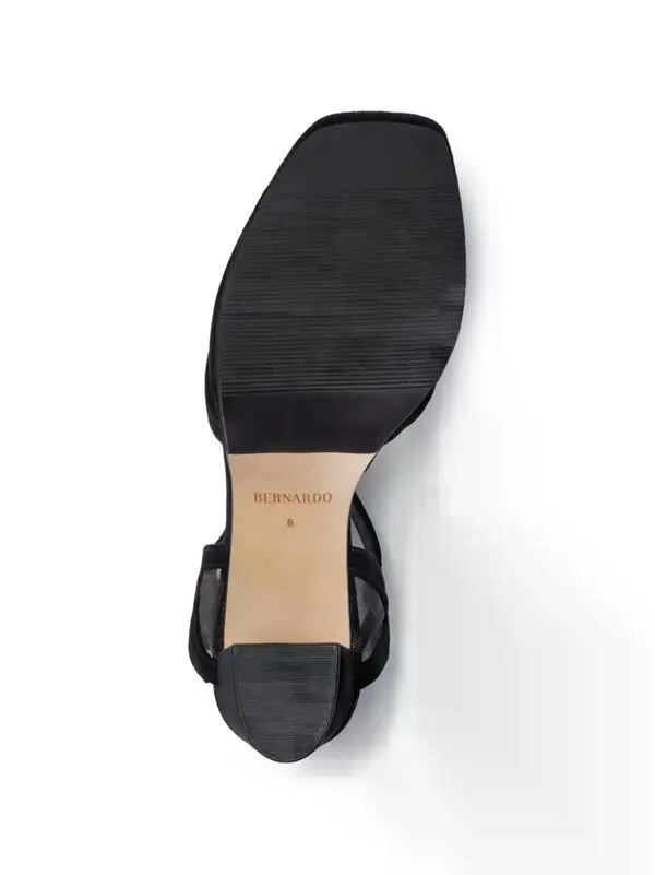 Bernardo Celeste Mesh-panel Sandals
