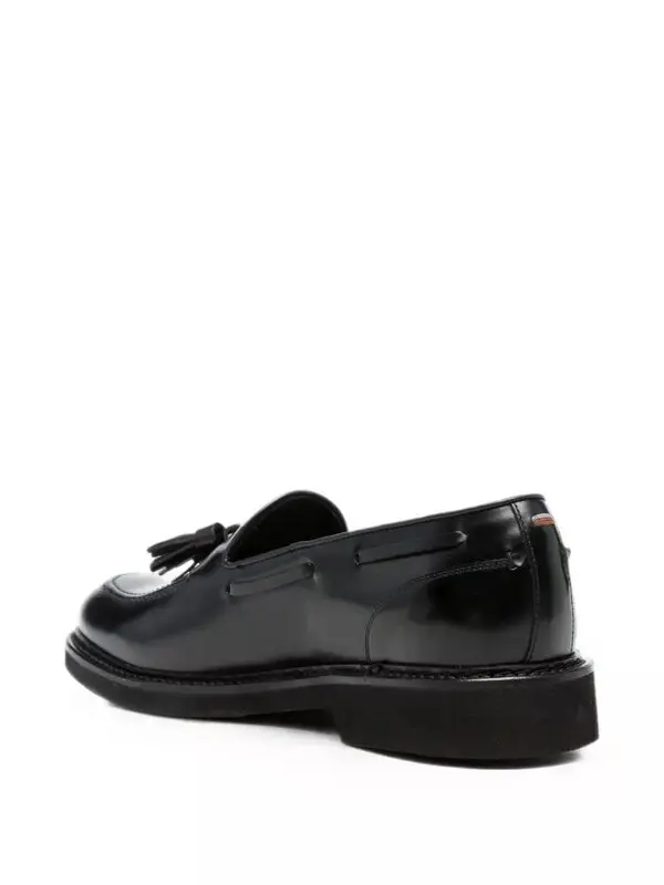 Canali Tassel-detail Calf-leather Loafers - Black