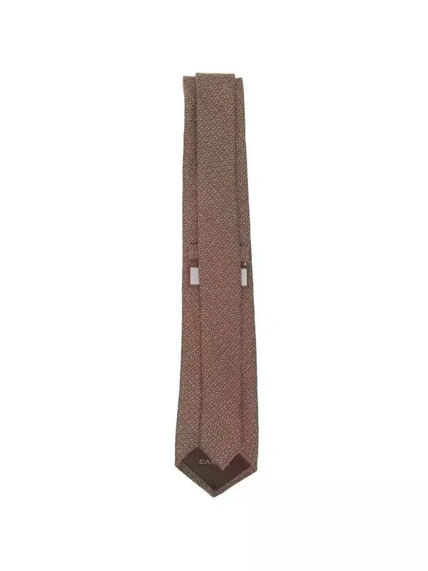 Canali Geometric-pattern Wool Tie