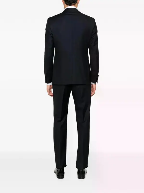 Tagliatore Satin-lapel Virgin-wool Suit