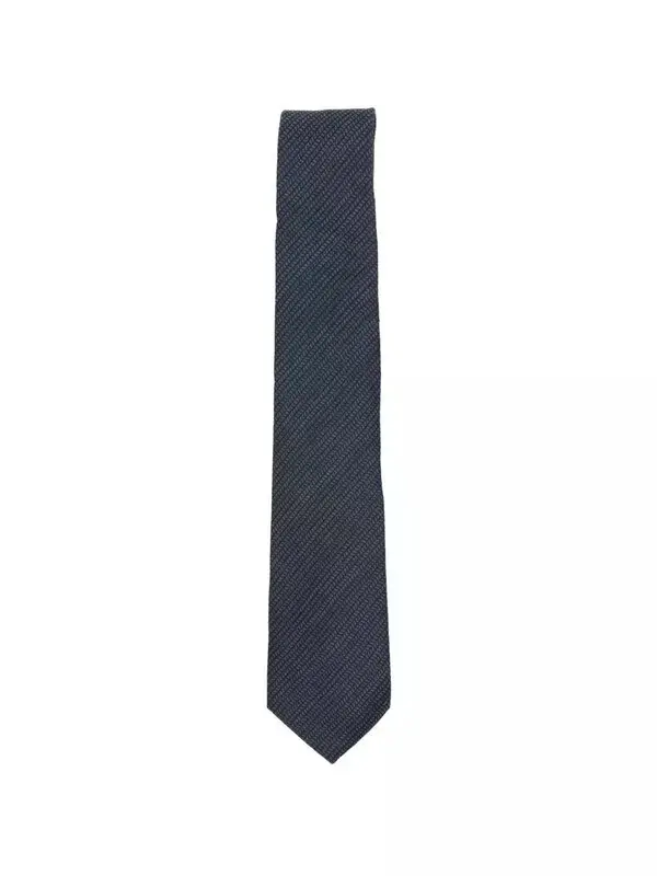 Canali Micro-patterned Wool Tie