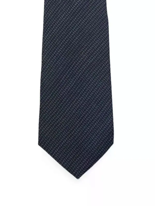 Canali Micro-patterned Wool Tie