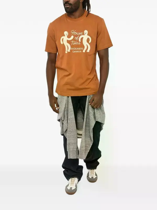 Dsquared2 Graphic-print T-shirt - Brown