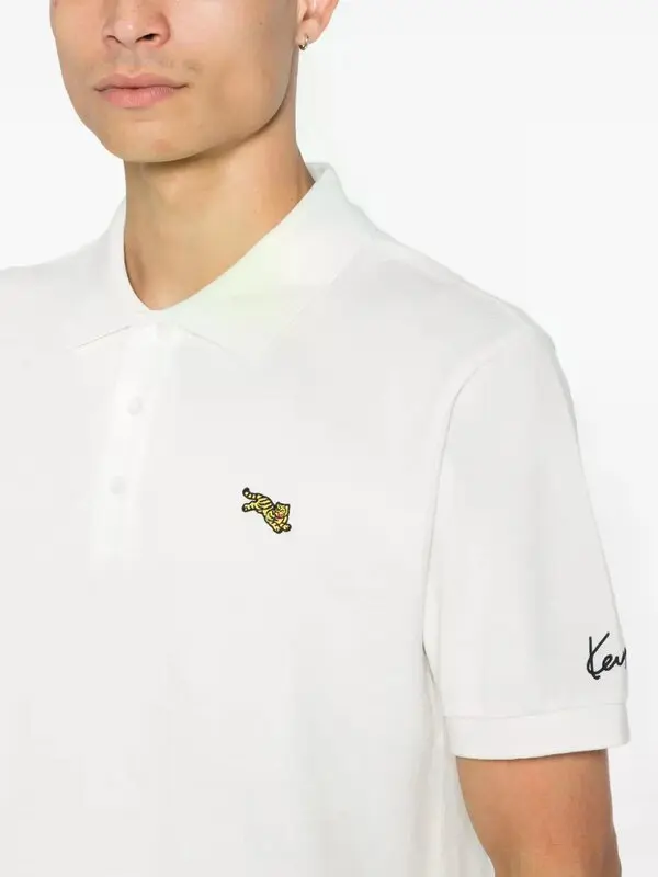Kenzo Tiger-patch Polo Shirt