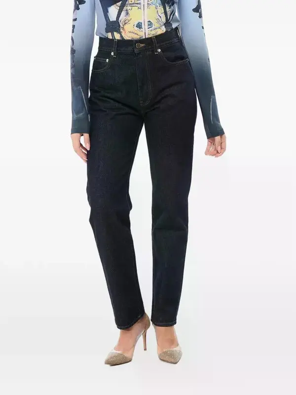 Loulou De Saison Topstitched Jeans - Blue