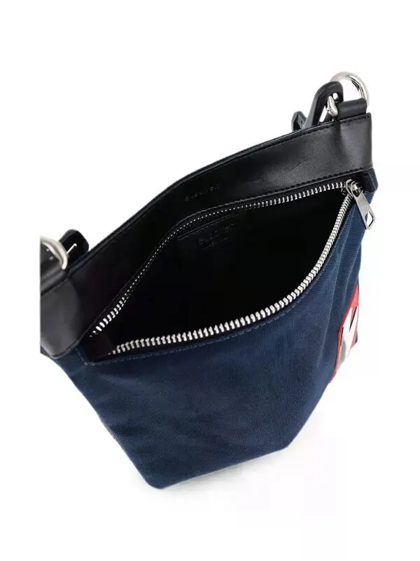 Neil Barrett Thunderbolt Patch Messenger Bag
