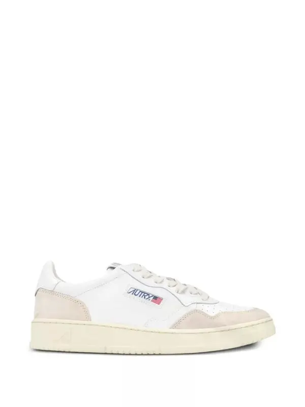 AUTRY Medalist Suede-panel Sneakers - White