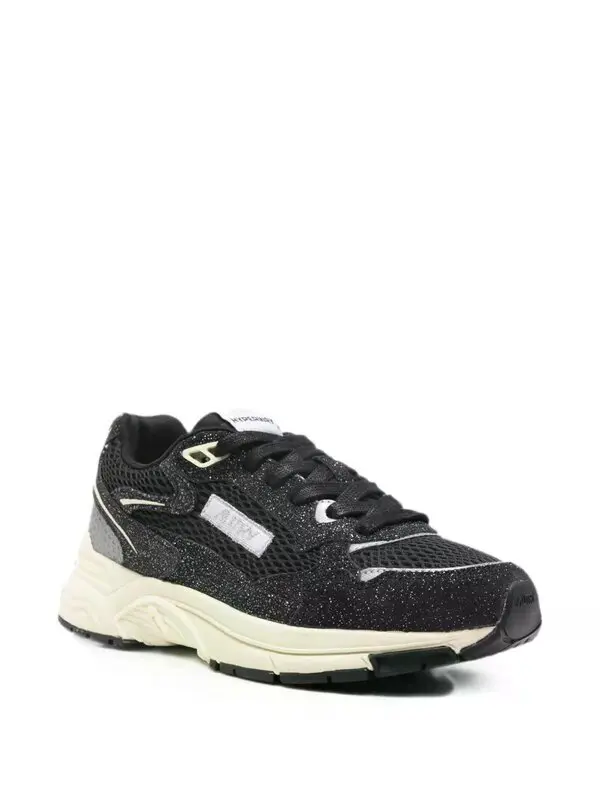 AUTRY Hyperway Glitter-effect Sneakers - Black