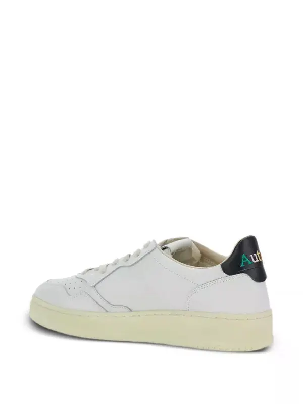 AUTRY Medalist Perforated Leather Sneakers - White