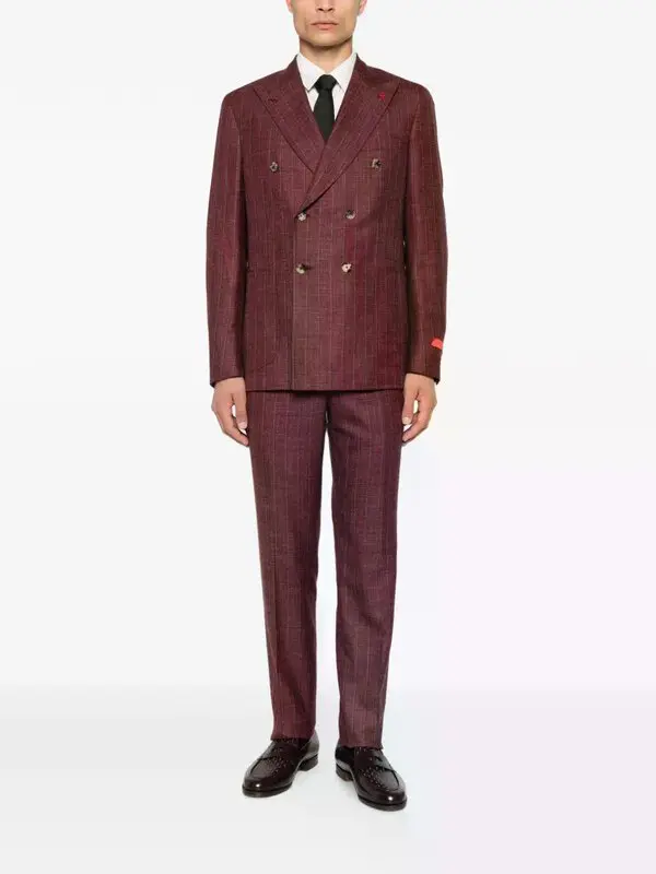 Isaia Double-breasted Pinstripe Suit