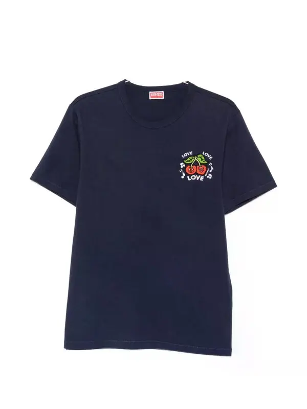 Kenzo Cherry-patch T-shirt - Blue