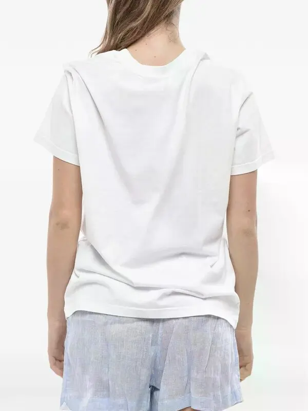 LUDOVIC DE SAINT SERNIN Embroidered Monogram Crew Neck T-shirt