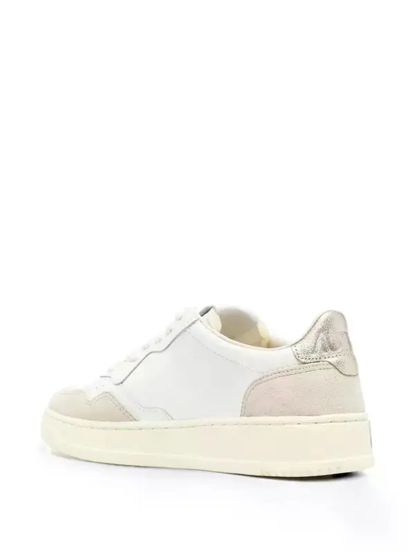 AUTRY Medalist Suede-panelled Sneakers - White