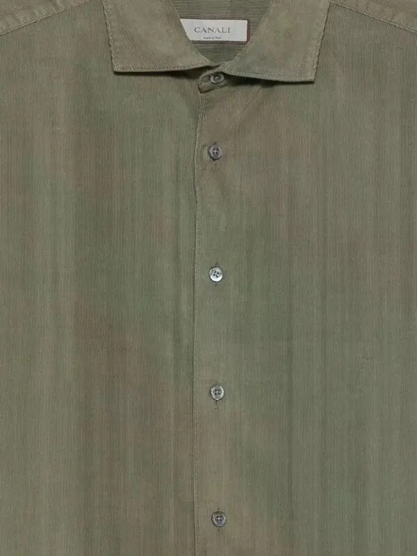 Canali Corduroy Long-sleeve Shirt