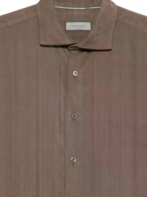 Canali Corduroy Long-sleeve Shirt